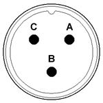 3 Pin TA Connector Robust Bayonet Type Cable Socket - Welding Supplies ...